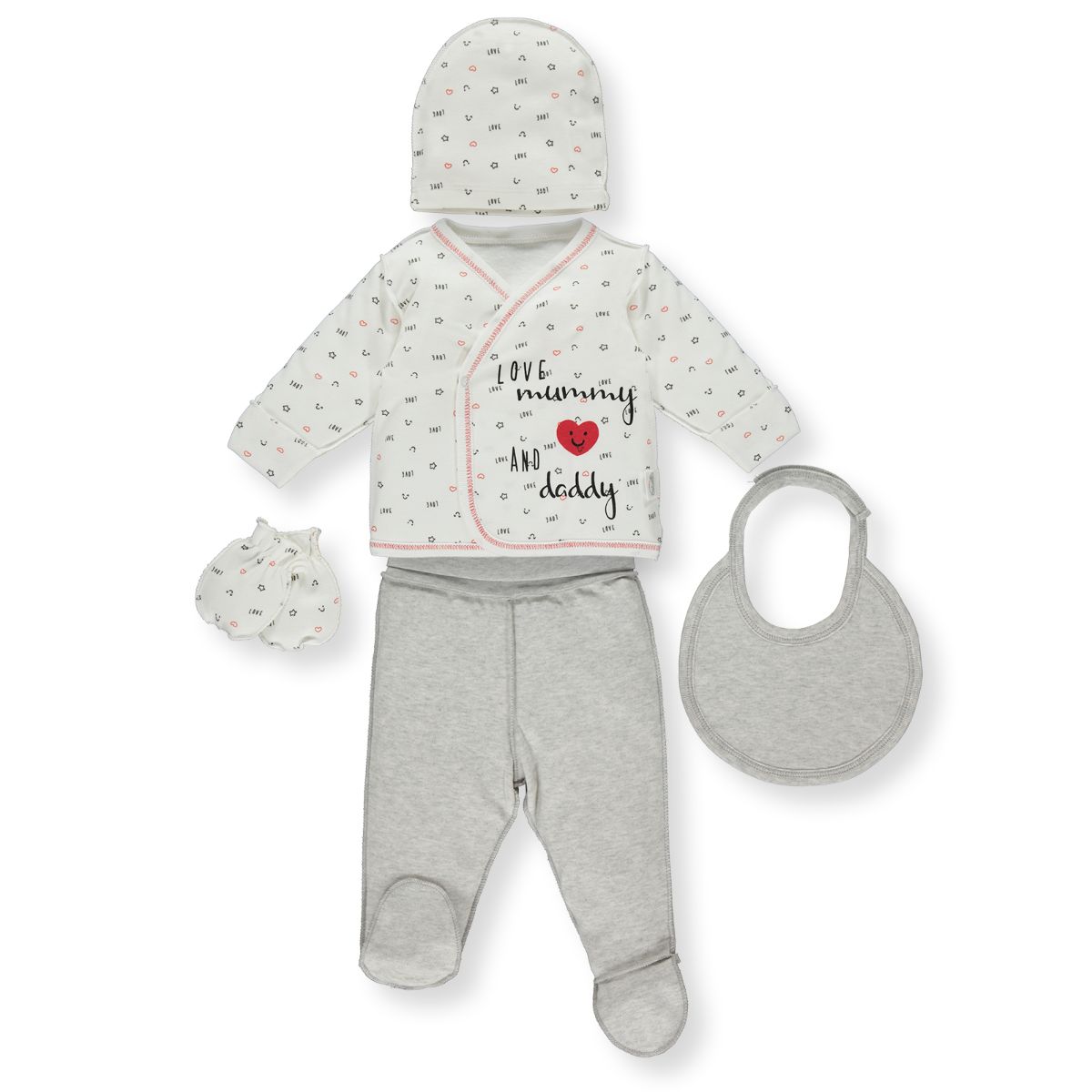 BEBETTO BEBI SET Z843 ECRU 0-3M/62CM 79214 | Bojprom