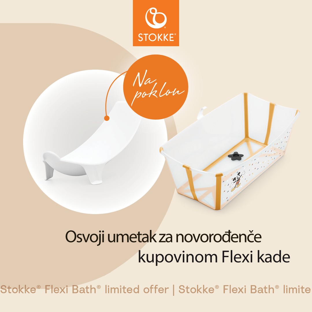 Stokke KADA FLEXI BATH + UMETAK ZA NOVOROĐENČE GRATIS FLEXIBATH | Bojprom